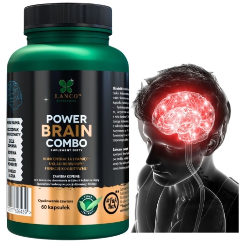 Power Brain Combo - Nootropiki - Pamięć, koncentracja, energia i ...