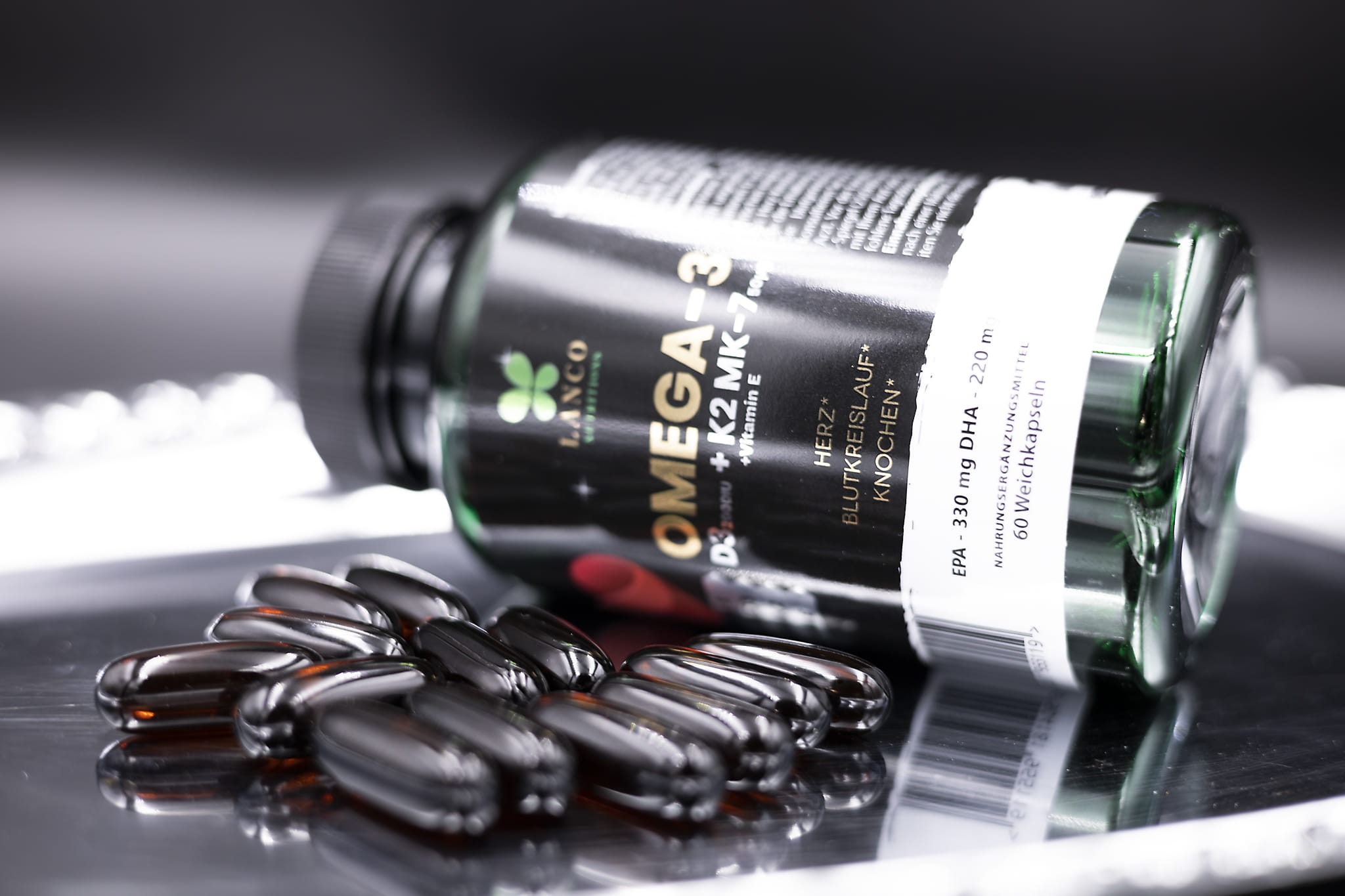 Omega-3 + D3 + K2 - Vitamin D3 2000iu + Vit. K2 MK7 + Omega 3 1000mg ...